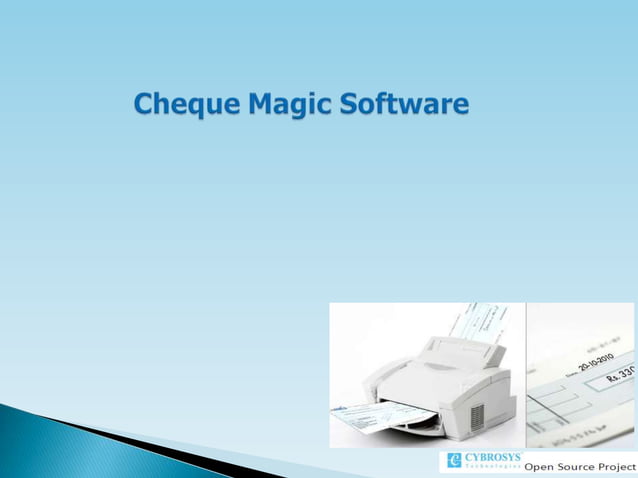 Cheque magic | PPT