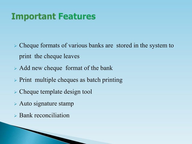 Cheque magic | PPT | Free Download