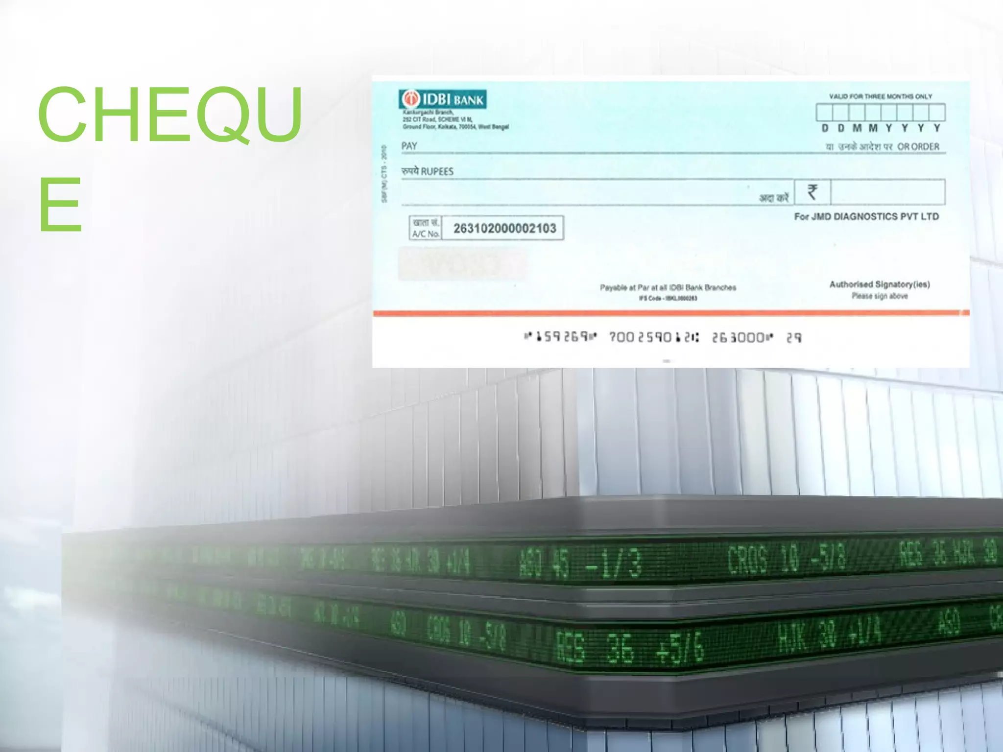 Cheque meaning crossing and types | PPT | Credit Cards | Personal Debt