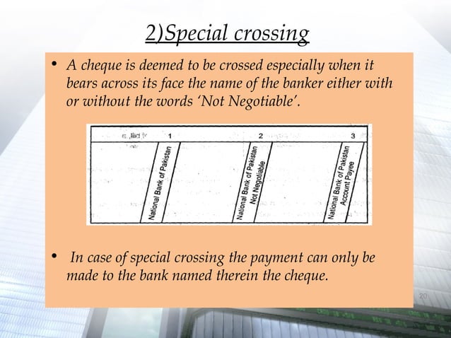 Cheque meaning crossing and types | PPT | Credit Cards | Personal Debt