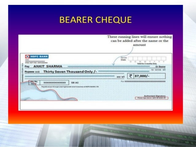 Cheque meaning crossing and types