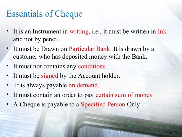 Cheque meaning crossing and types