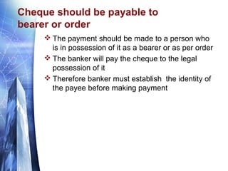 Cheque payment | PPT
