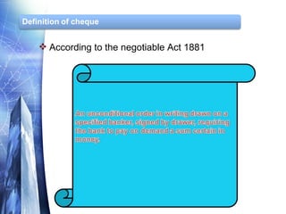 Cheque payment | PPT