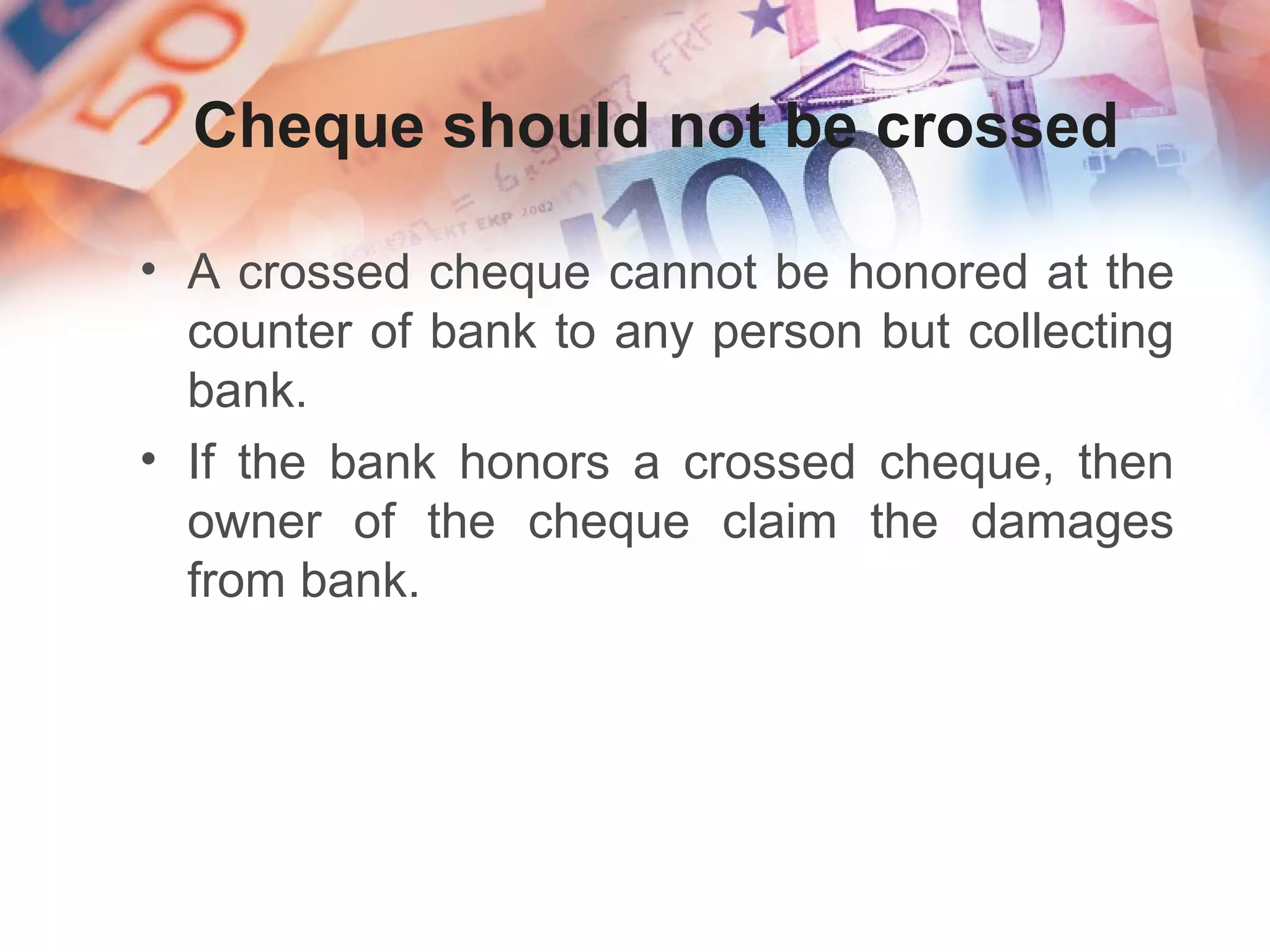 Cheque payment or Encashment of Cheque | PPT