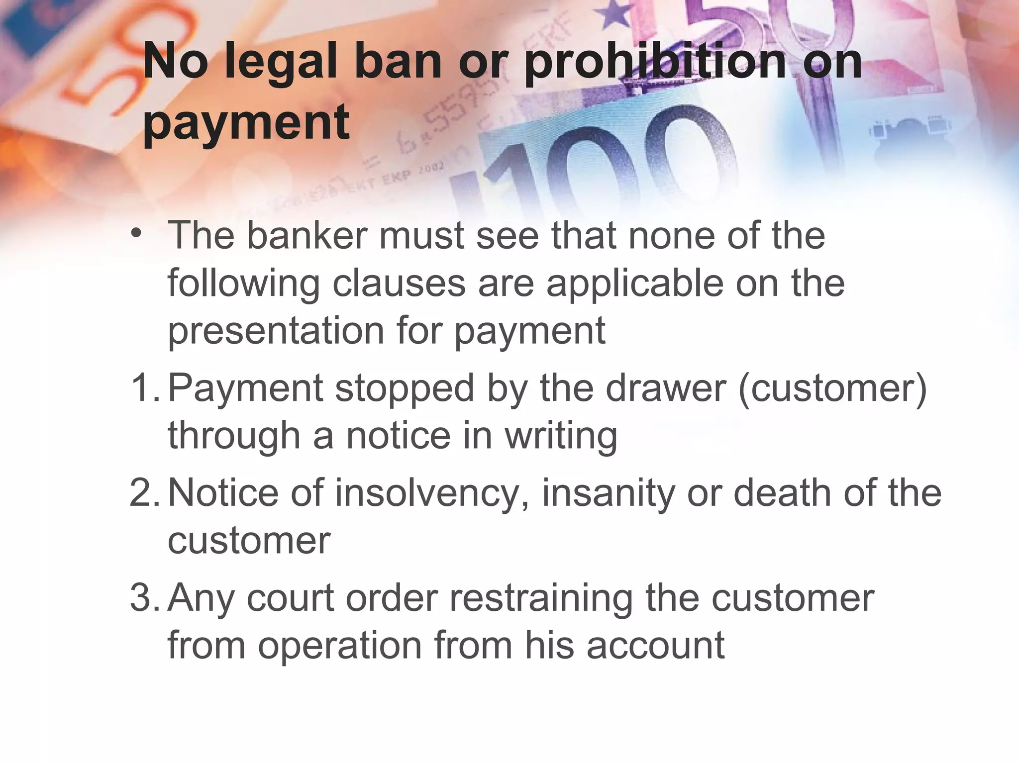 Cheque payment or Encashment of Cheque | PPT