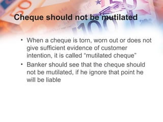 Cheque payment or Encashment of Cheque | PPT