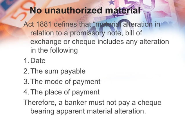 Cheque payment or Encashment of Cheque | PPT | Credit Cards | Personal Debt