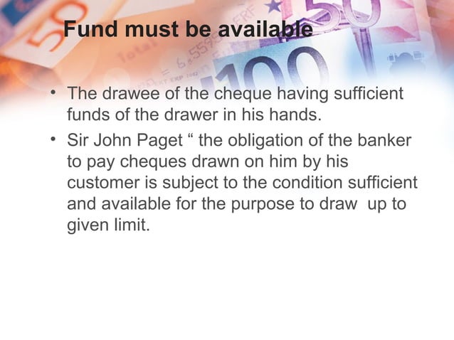 Cheque payment or Encashment of Cheque | PPT | Credit Cards | Personal Debt