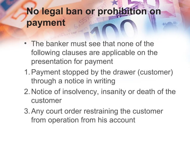 Cheque payment or Encashment of Cheque | PPT | Credit Cards | Personal Debt