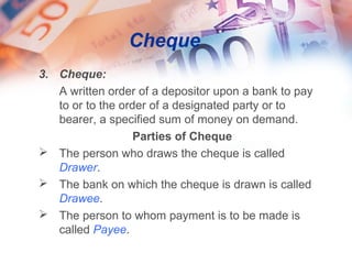 Cheque payment or Encashment of Cheque | PPT