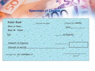 Cheque payment or Encashment of Cheque | PPT