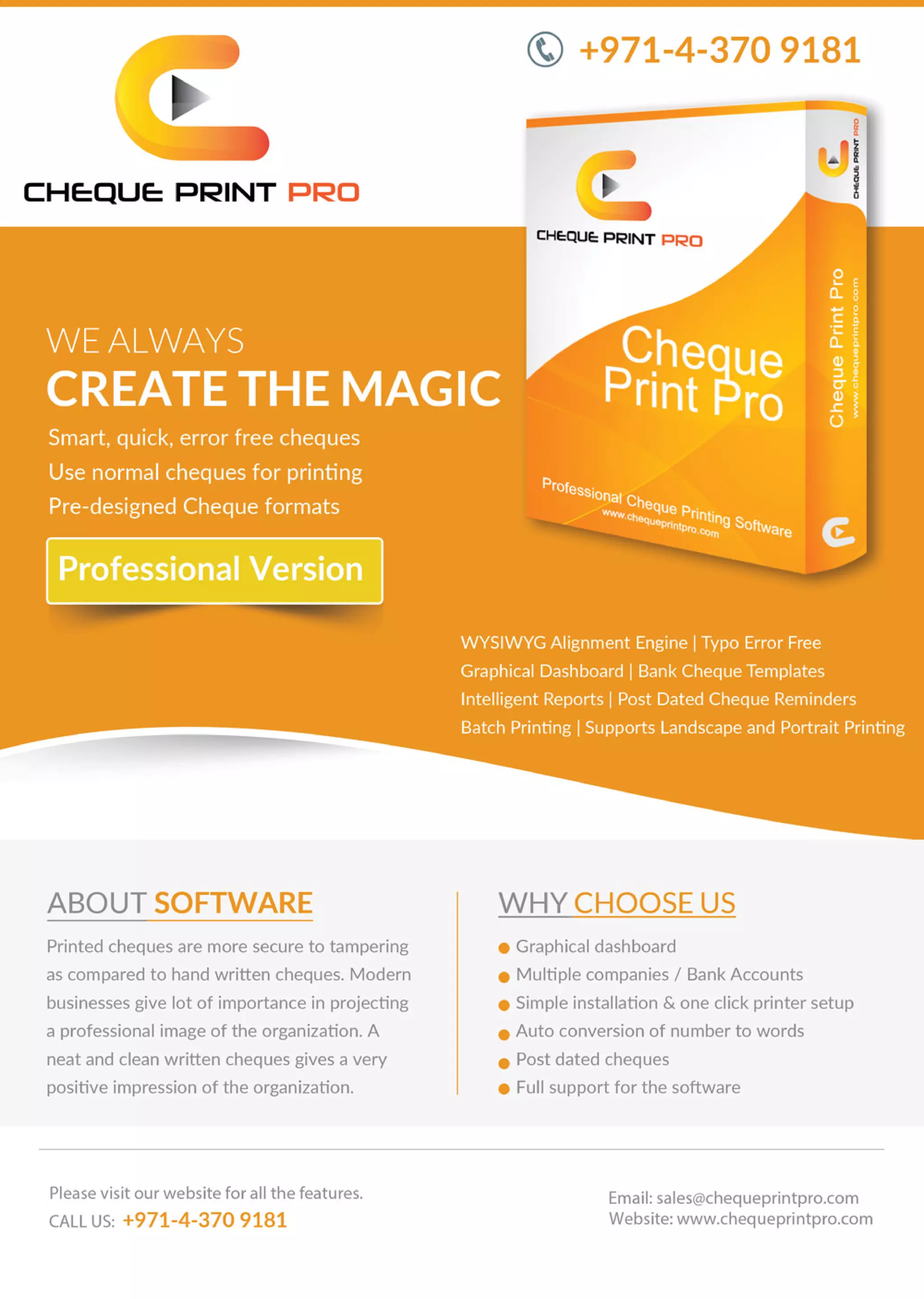 Cheque print pro brochure | PDF