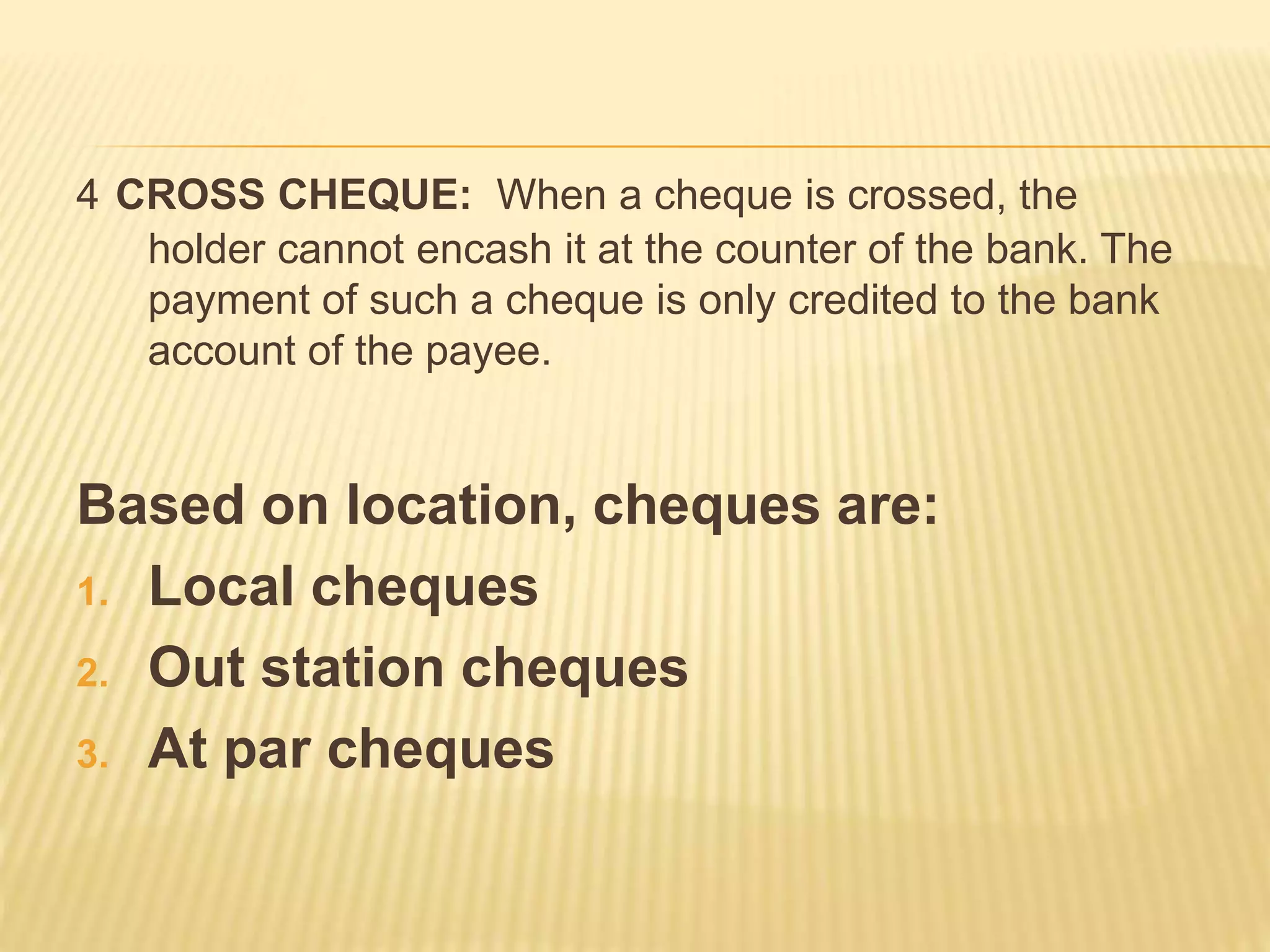 Cheques | PPTX