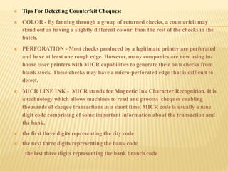 Cheques | PPTX