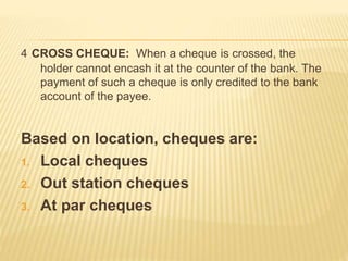 Cheques | PPTX