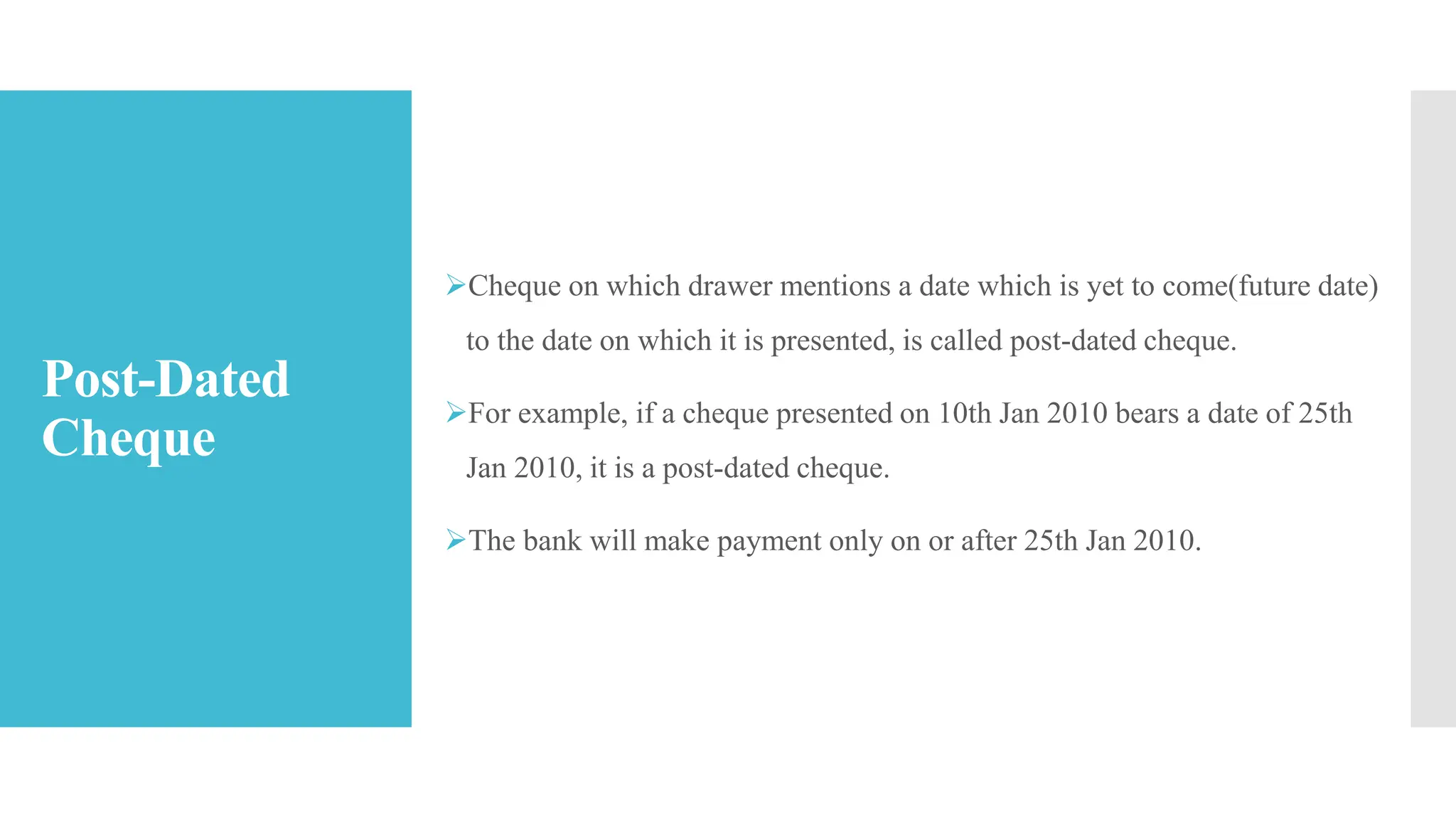 Cheques in the banking system and its important | PPTX