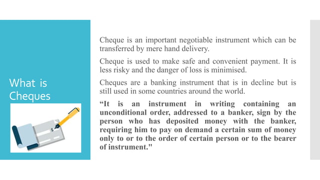 Cheques in the banking system and its important | PPTX | Credit Cards ...