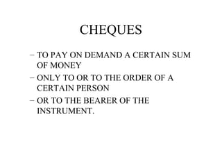 Cheques mp | PPT