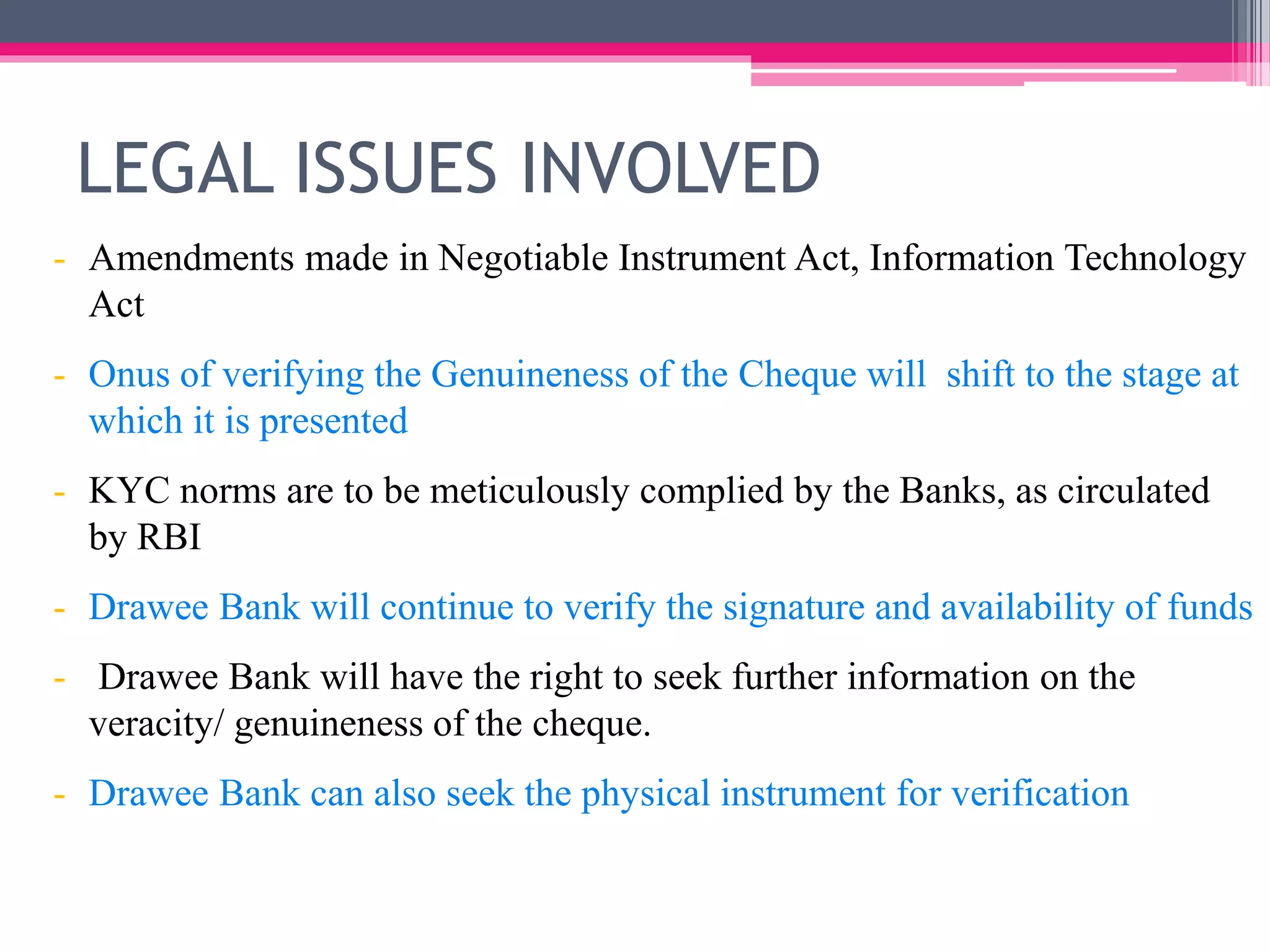 Cheque truncation system | PPTX