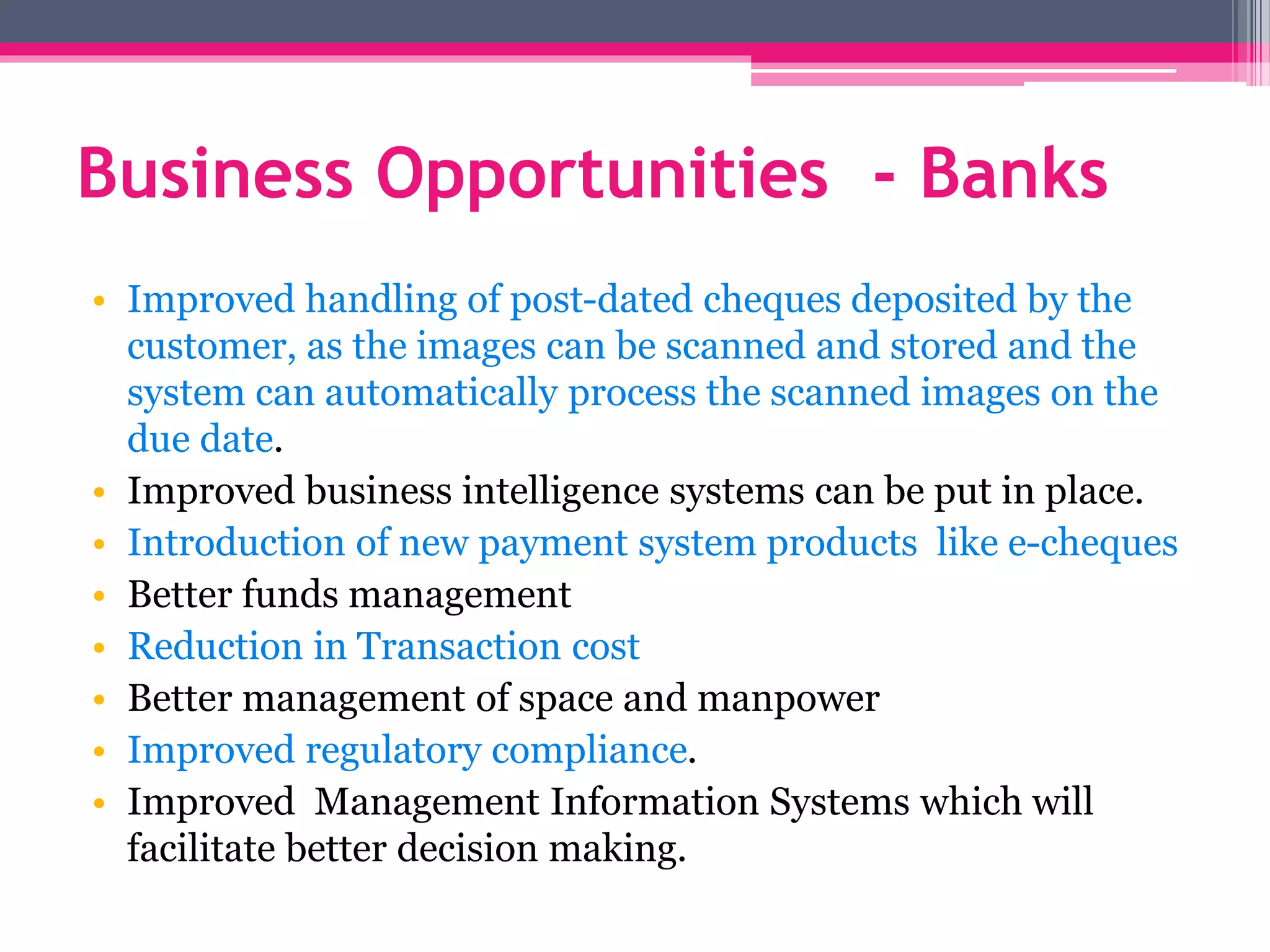 Cheque truncation system | PPTX