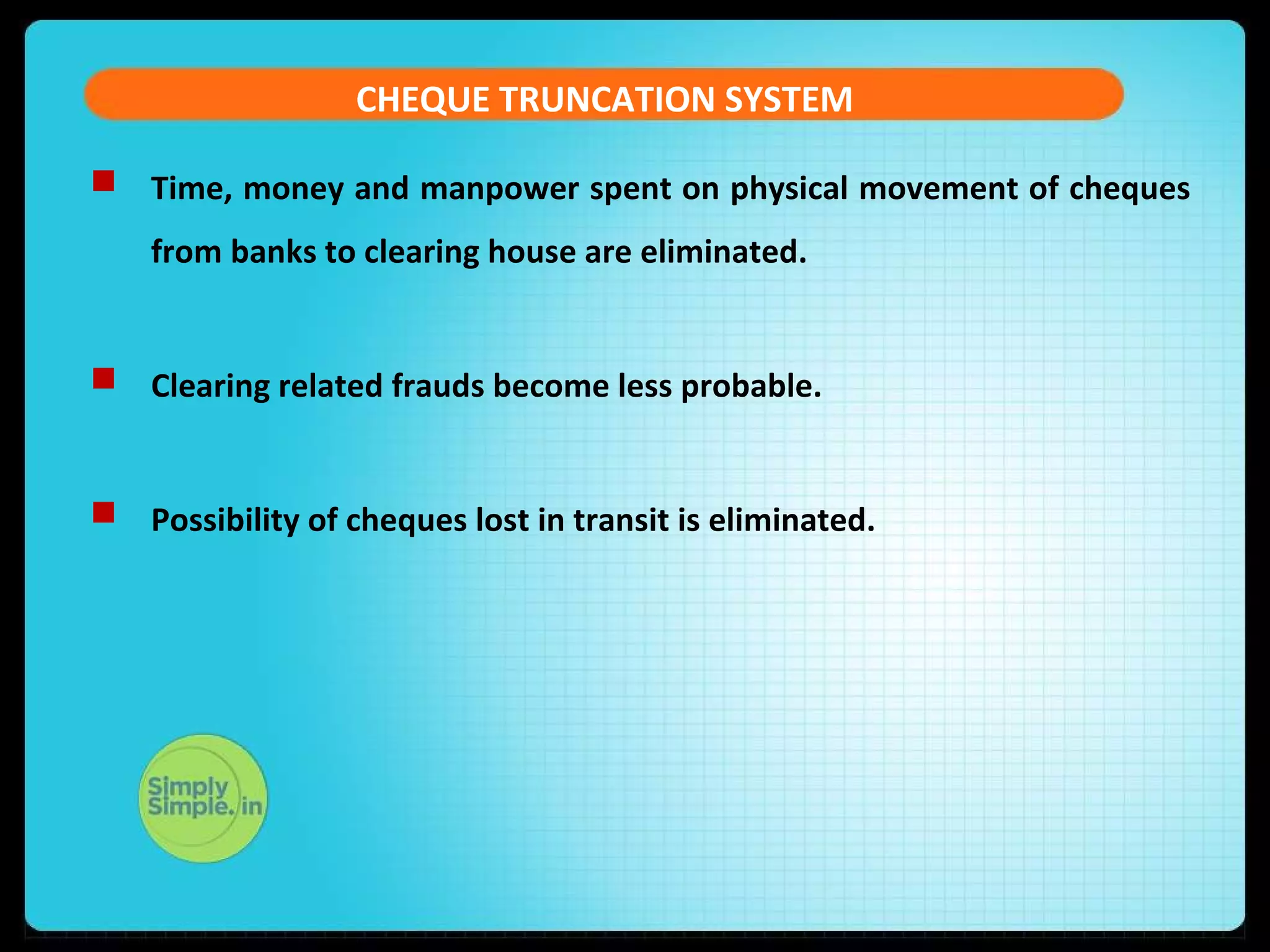 Cheque truncation system (cts) | PPS