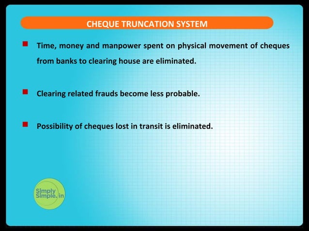 Cheque truncation system (cts) | PPS | Stocks and Bonds | Personal ...