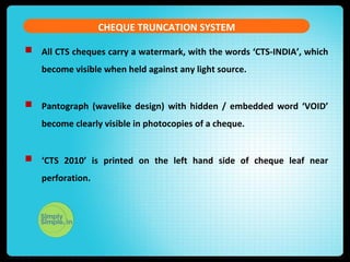 Cheque truncation system (cts) | PPS