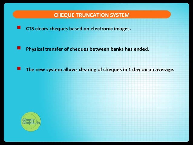 Cheque truncation system (cts) | PPS | Stocks and Bonds | Personal ...