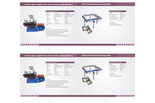Cheran Machines India Private Limited, Textile Printing Machines | PDF