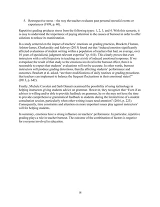 Technical writing report on teacher burnout and grading solutions | PDF