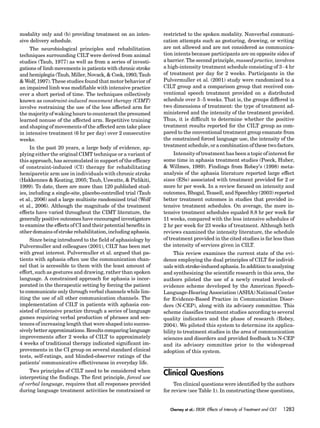 Constraint induced language therapy | PDF