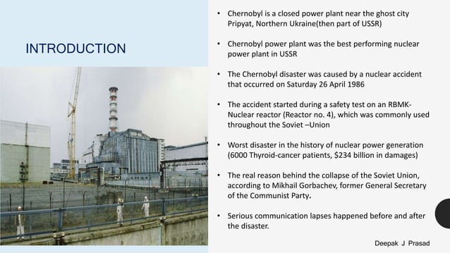 Chernobyl Case Study- MBA- Presentation- slides | PPT