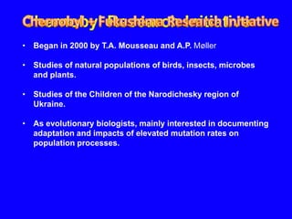 Myth: Chernobyl's eco-system is thriving | PDF