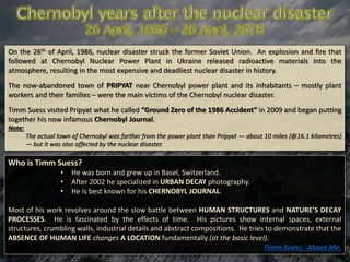 PowerPoint: Chernobyl years after the nuclear disaster – 26 April 1986 ...