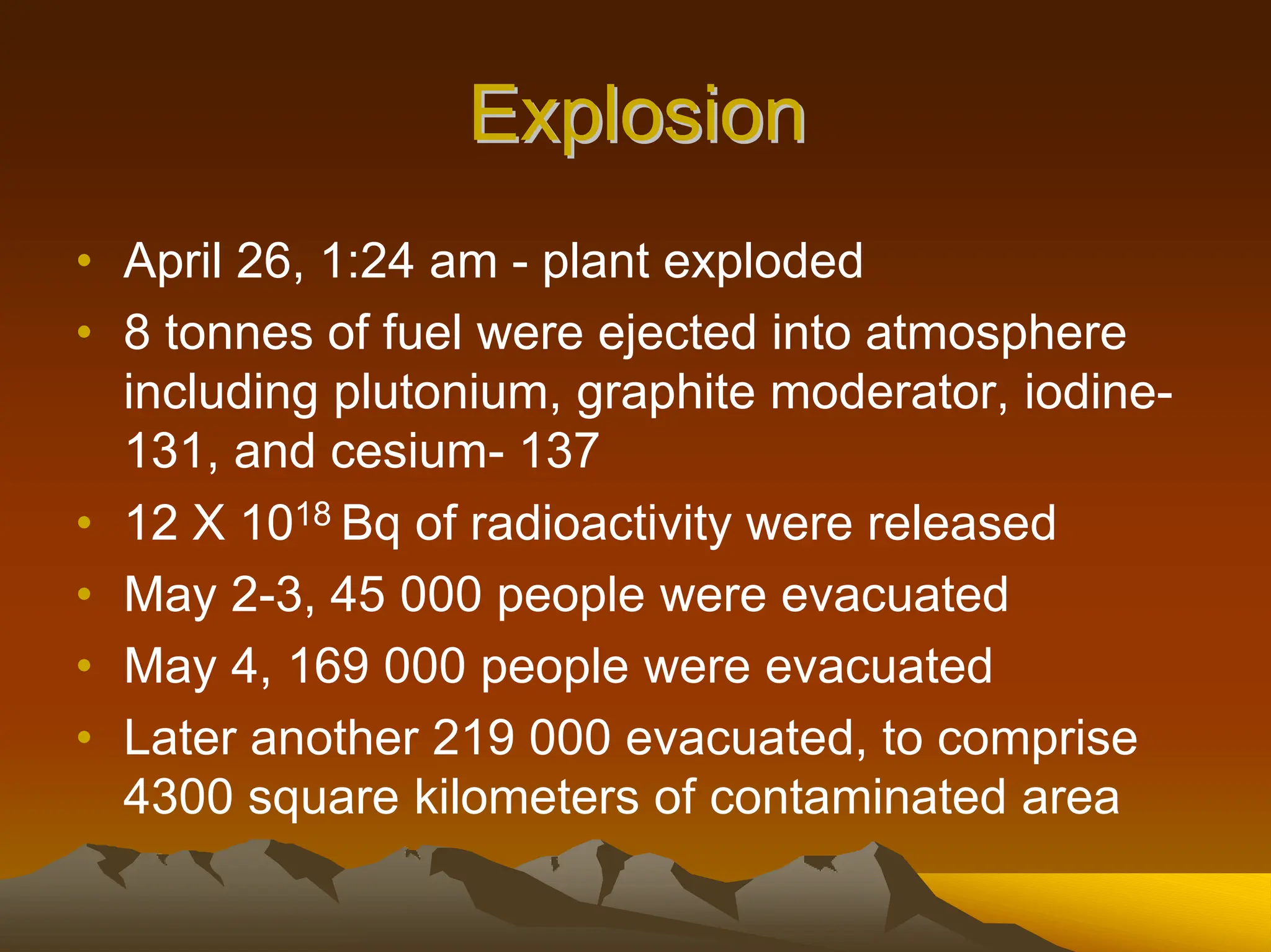 Chernobyl blast a case study for uhv subject | PPT