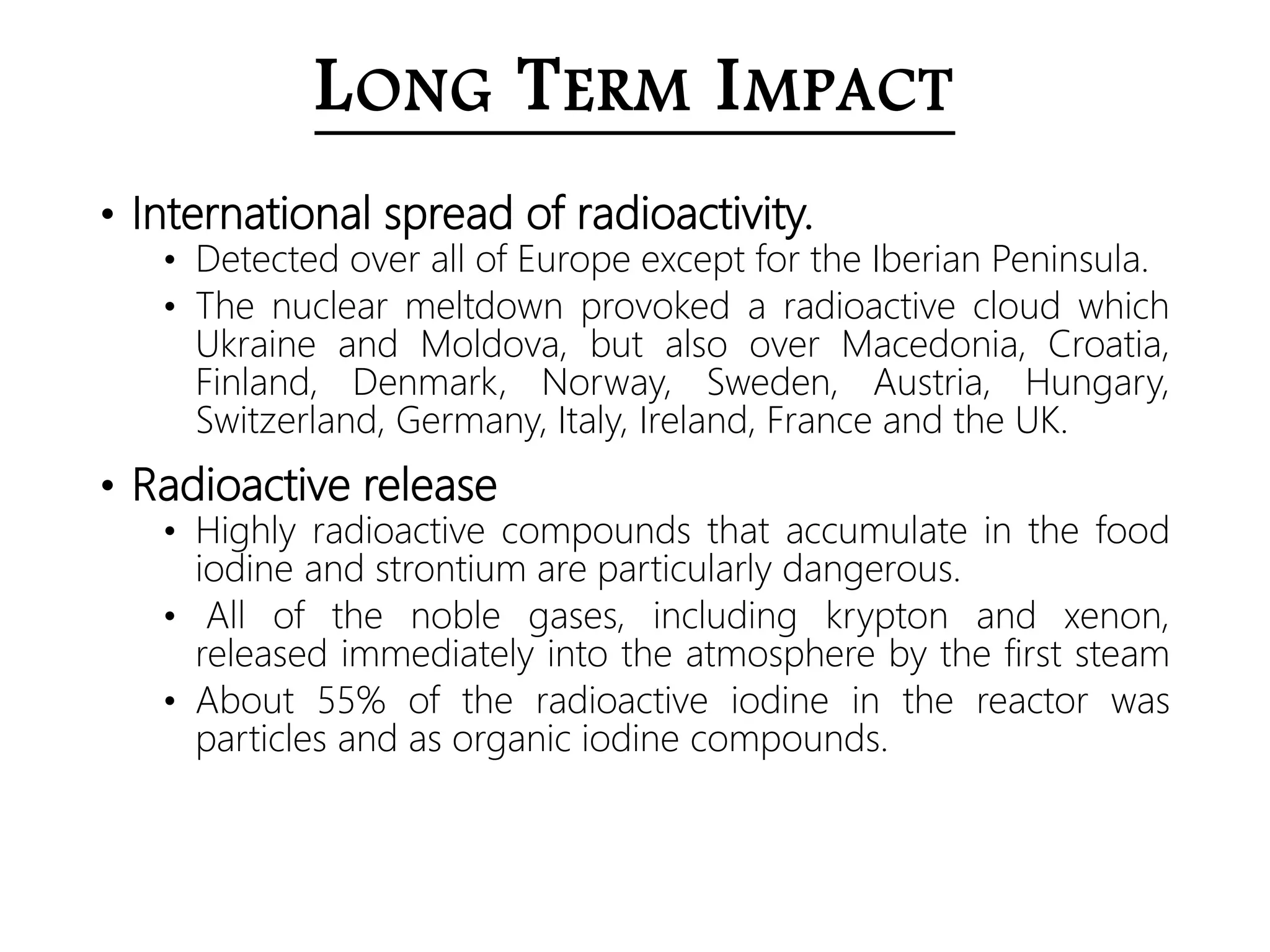 Chernobyl Nuclear Disaster - 1986 | PPTX