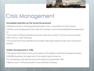 Chernobyl Disaster- Crisis Management-ethics | PPT