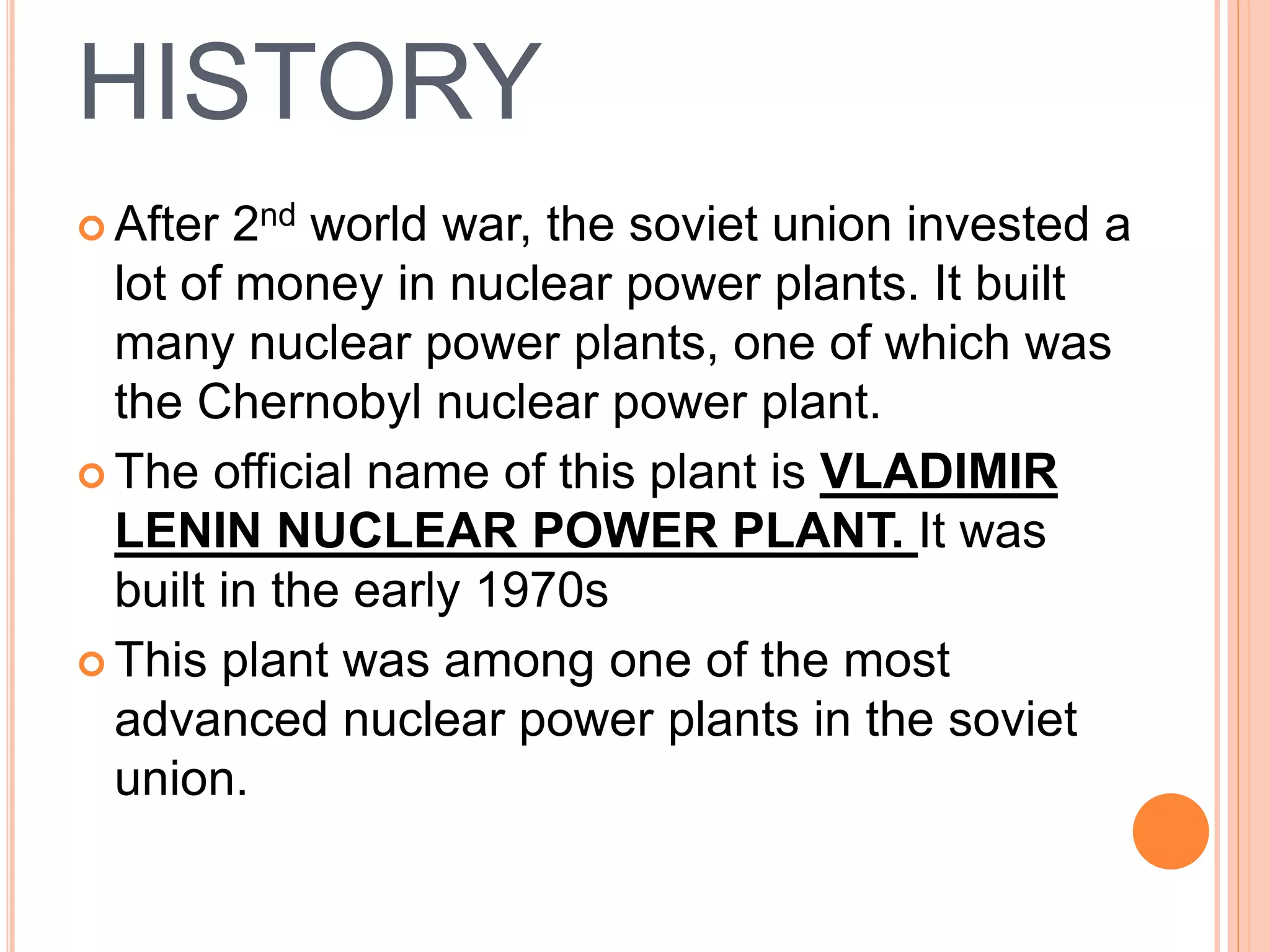CHERNOBYL DISASTER, 1986 | PPTX