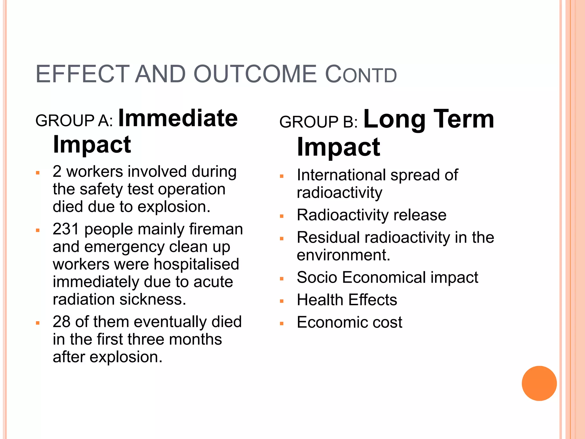 CHERNOBYL DISASTER, 1986 | PPTX