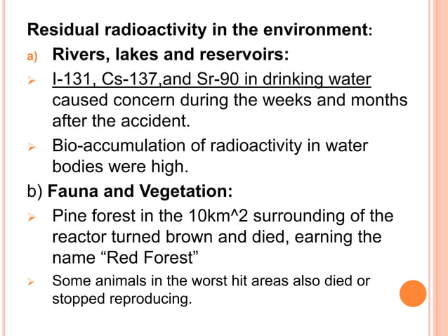 CHERNOBYL DISASTER, 1986 | PPTX | Chemistry | Science