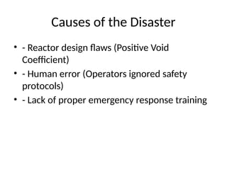 Chernobyl Disaster Presentation In Ise Pptx