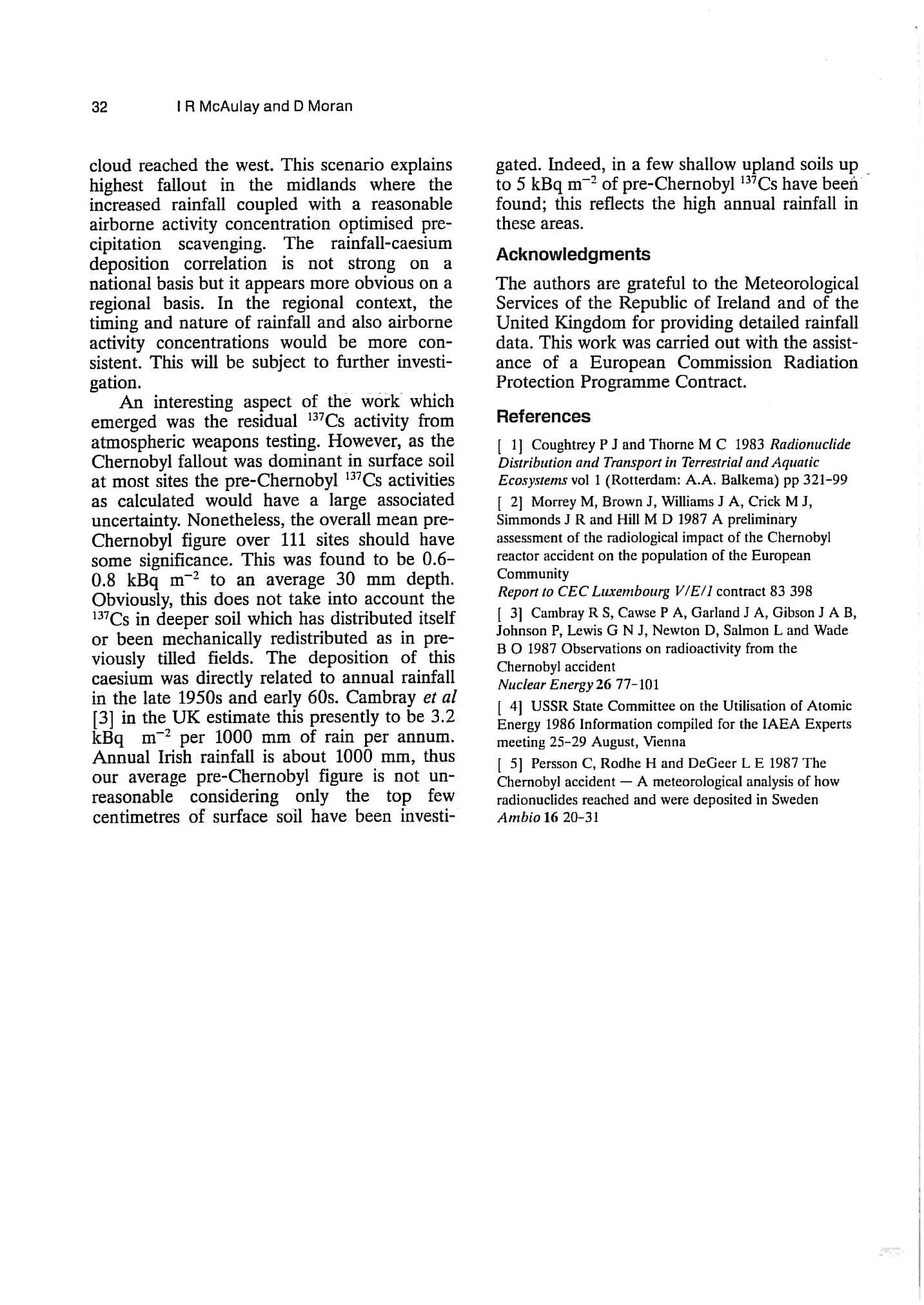 Chernobyl Fallout In Ireland | PDF