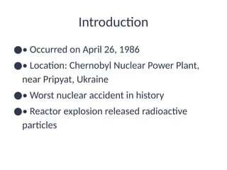 Chernobyl Disaster: The World's Worst Nuclear Accident An Overview of ...