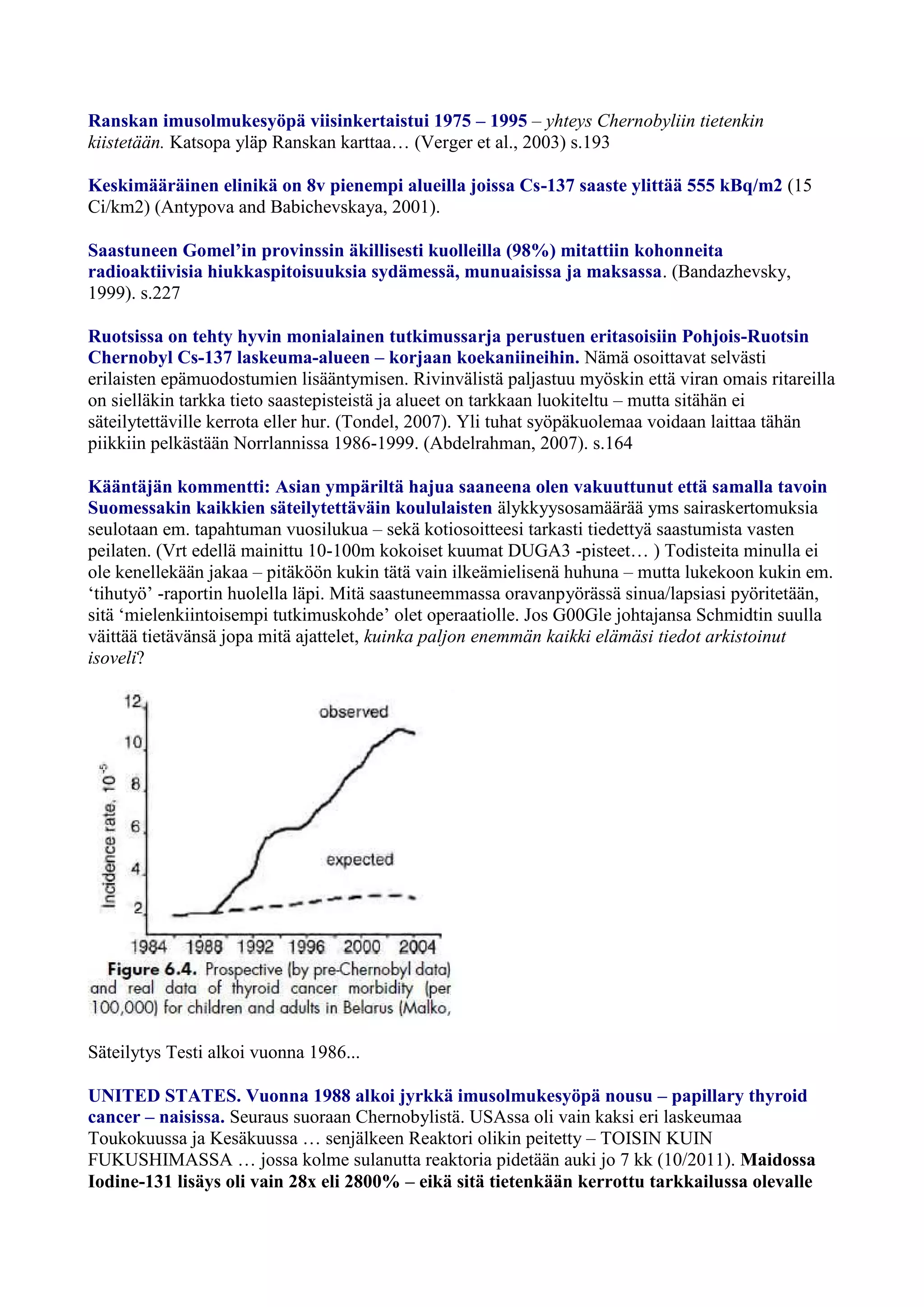 Chernobyl Raporttivuoto | PDF