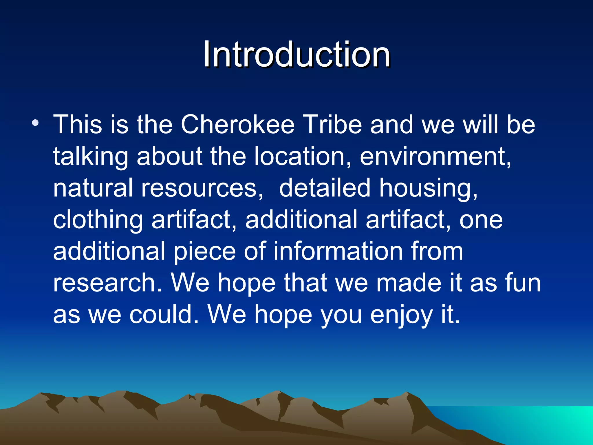 Cherokee | PPT