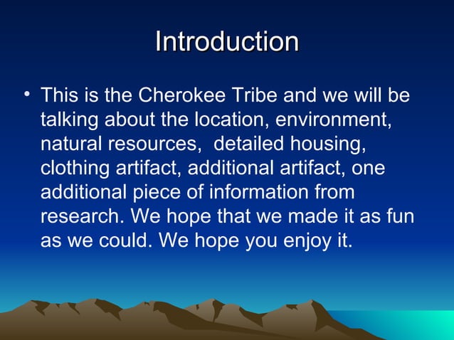 Cherokee | PPT