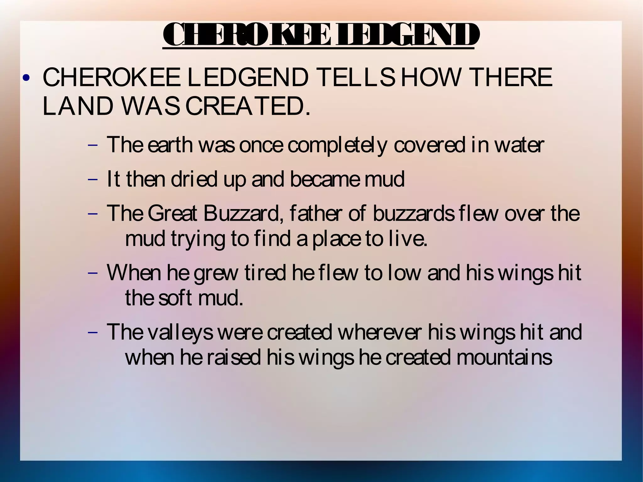 Cherokee Culture | ODP