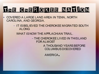 Cherokee Culture | ODP