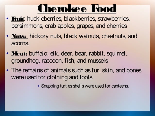 Cherokee Culture | ODP | Geography | Science